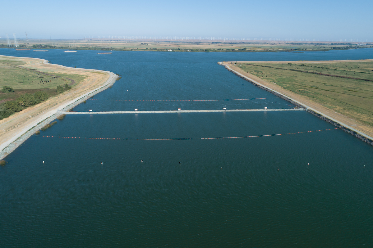 DWR Emergency Drought Barrier 2021 aerial ~ MAVEN'S NOTEBOOK ...