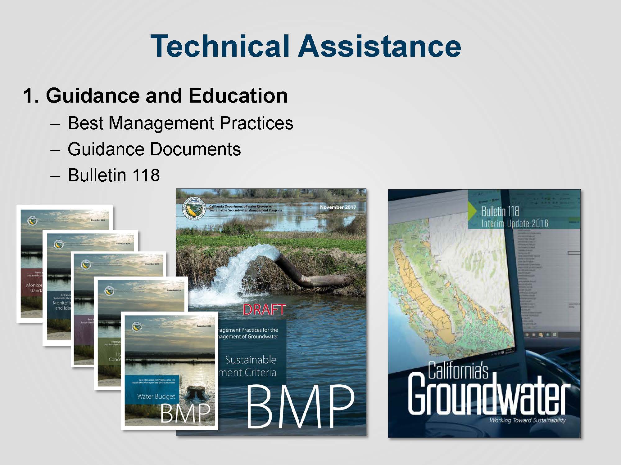 CA WATER COMMISSION: An update on implementation of the Sustainable ...